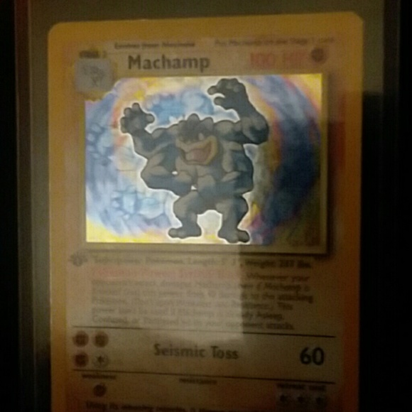Pokemon | Other | St Edition Machamp Pokemon Miss Print | Poshmark